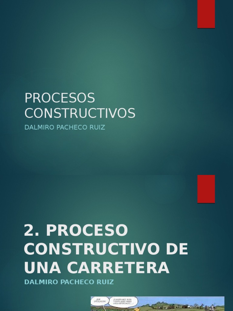 Proceso Constructivo de Una Carretera | PDF | La carretera | Topografía