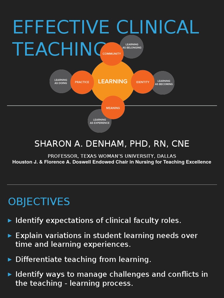 Effective Clinical Teaching | PDF | Science & Mathematics