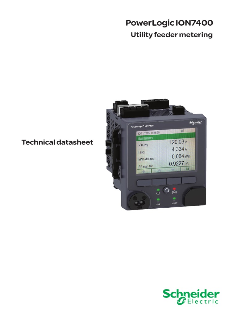 ION7400 | Ac Power | Computer Network