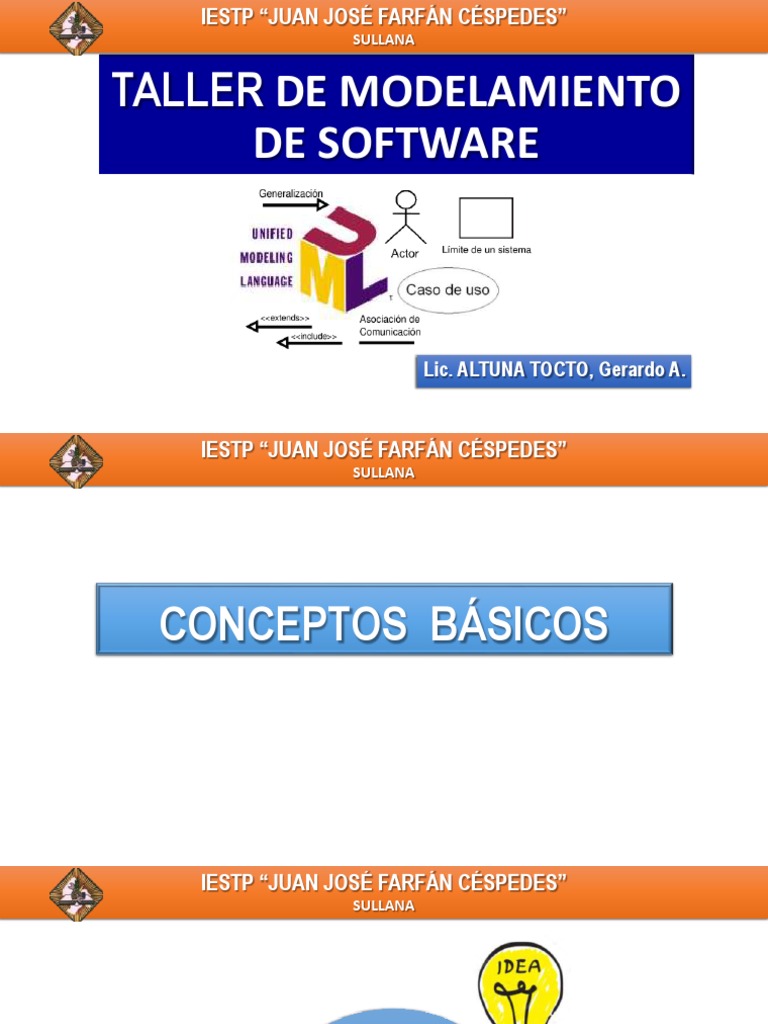 01 Sesión Taller Modelamiento Software | PDF | Metodología | Software