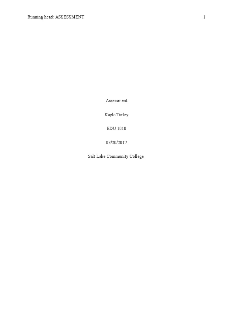 Assessment Philosophy | PDF | Standardized Tests | Educational Assessment