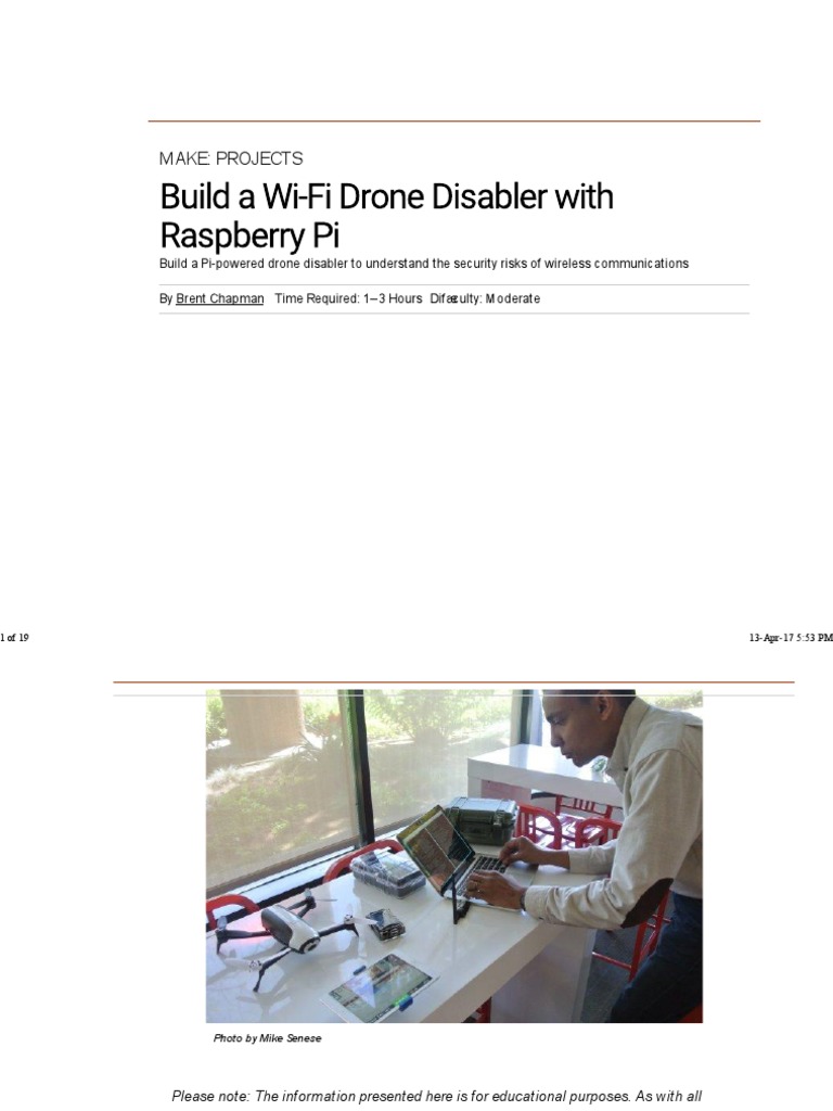 Build A Wi-Fi Drone Disabler | PDF | Computer Security | Security