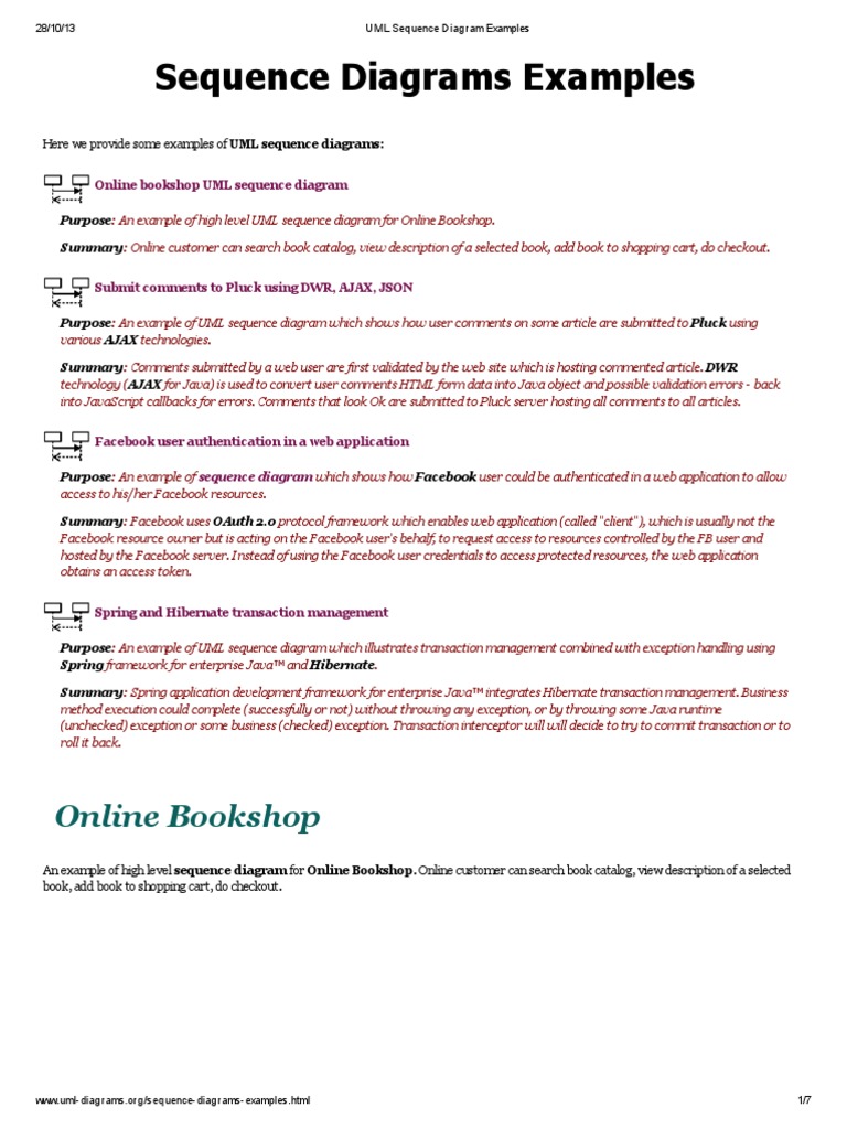 UML Sequence Diagram Examples | PDF | Web Application | Ajax (Programming)