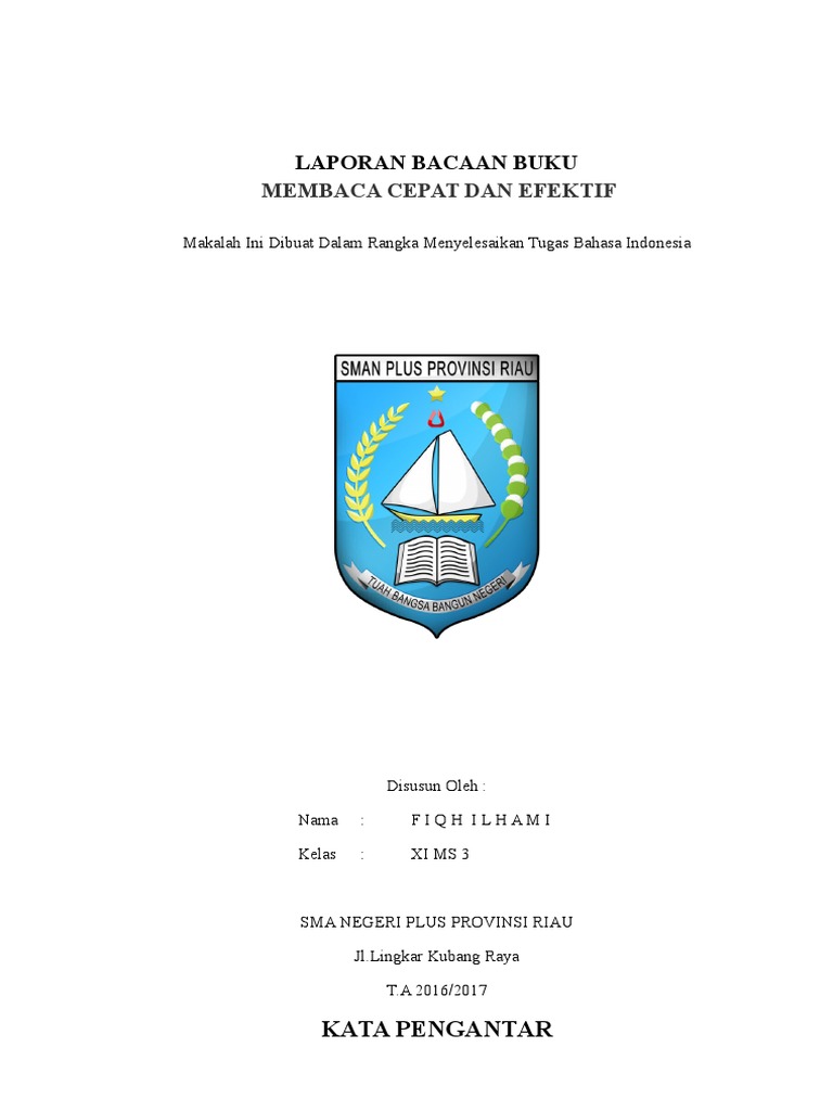 Contoh Laporan Bacaan Buku Efektif | PDF