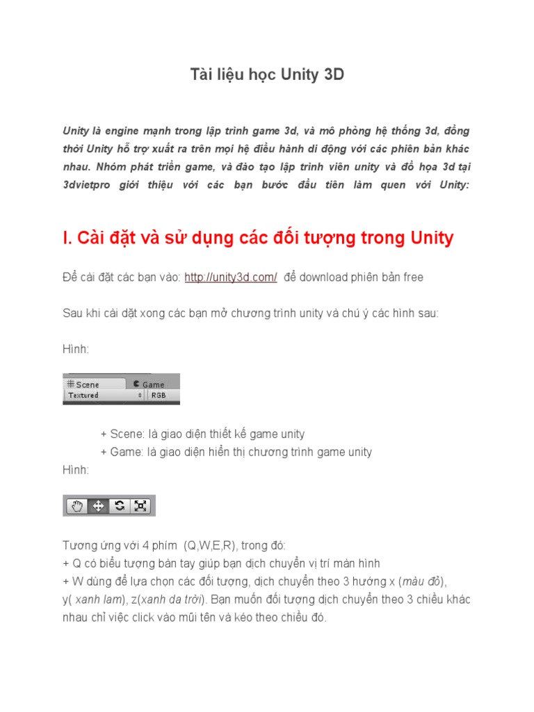Tailieu Unity3d | PDF