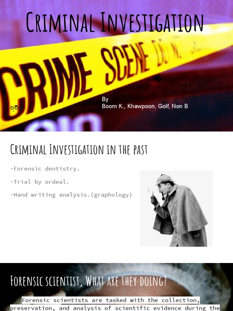 Crime Investigation | PDF