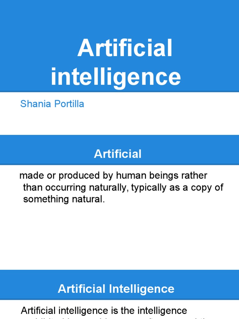 Artificial Intelligence | PDF