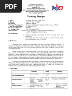 Sample School Level Activity Design Template | PDF | Meal | Lunch