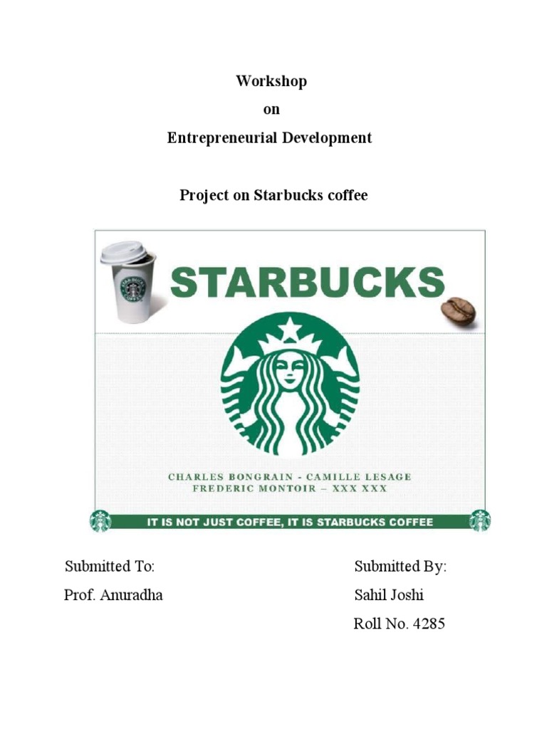 Project File On Starbucks Coffee | PDF | Starbucks | Promotion (Marketing)