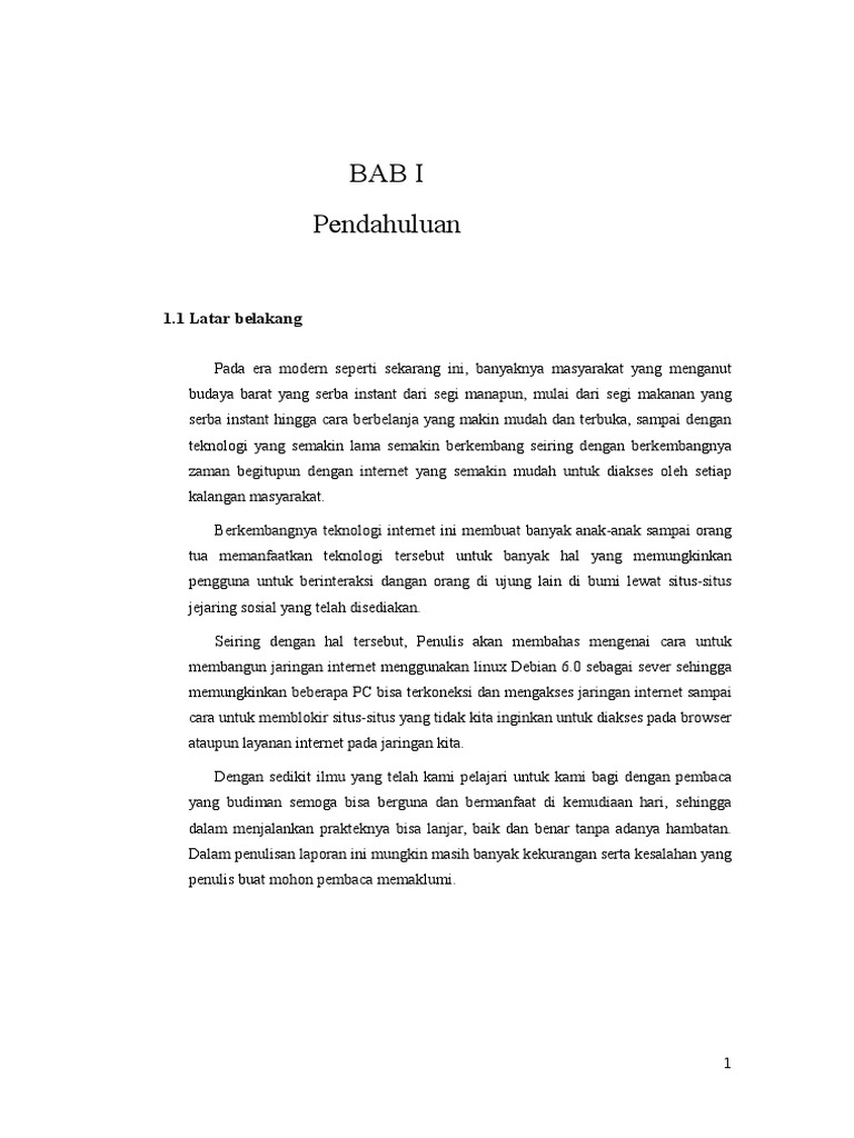 Membangun Router Gateway Dan Proxy Server Menggunakan Debian | PDF