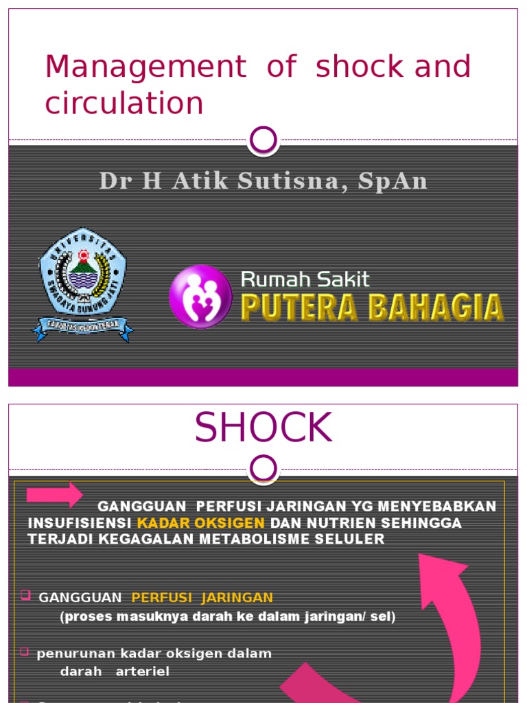 Management Of Shock And Circulation A Guide To The Pathophysiology