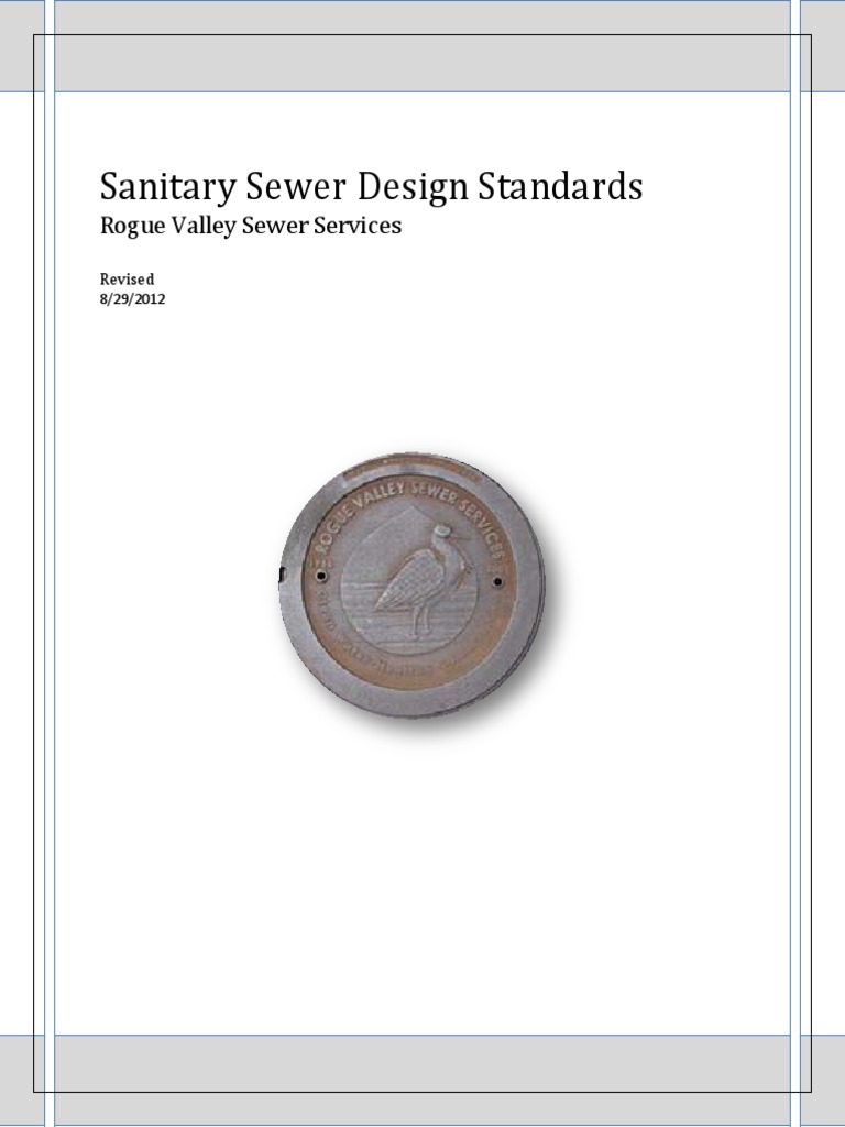 Sewer Design Standards Guide | PDF | Sanitary Sewer | Easement