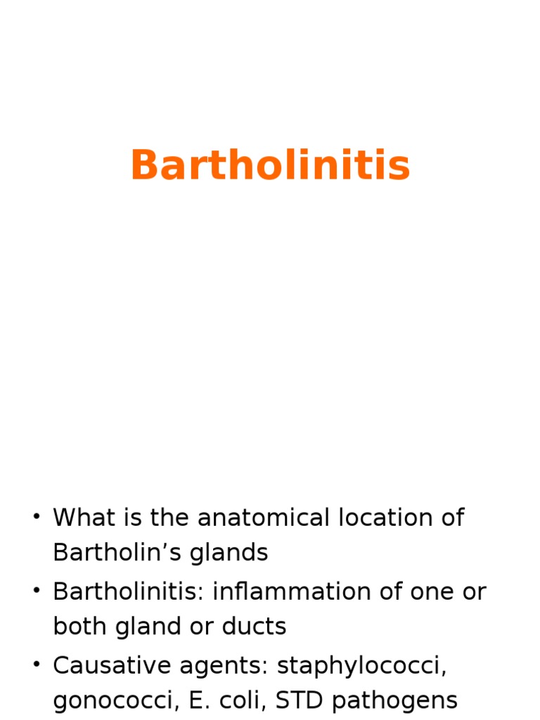 Bartholitis | PDF