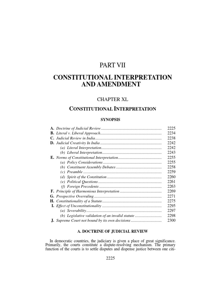 Constitutional Interpretation and Amendment | PDF | United States ...