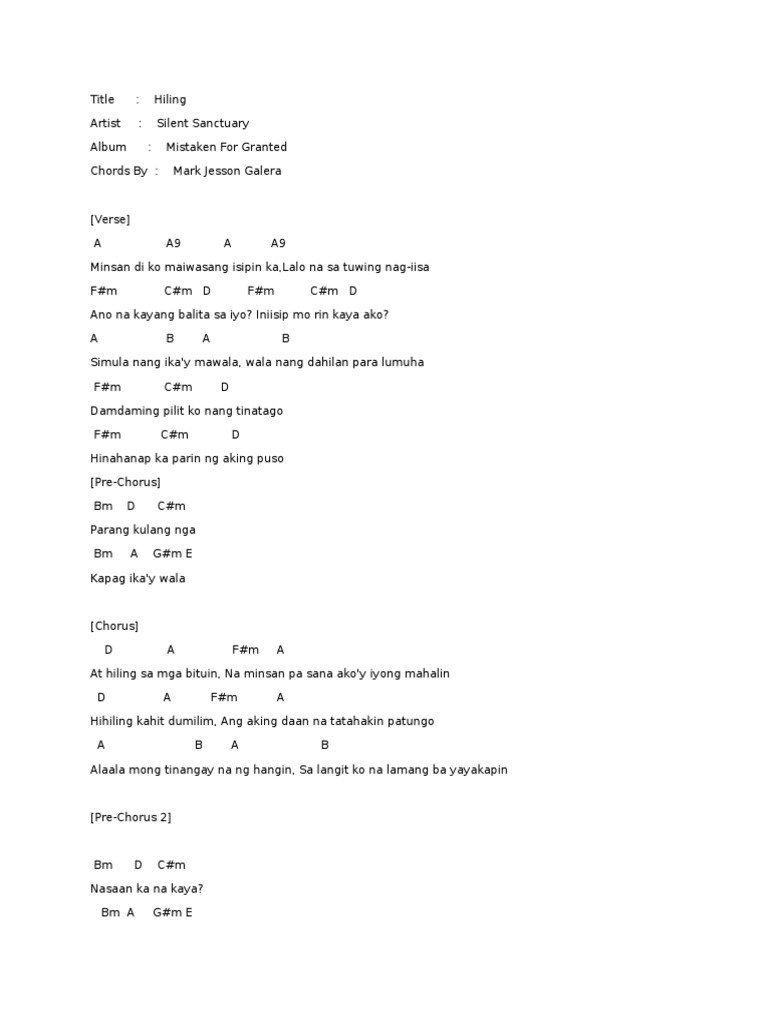 Hiling Silent Sanctuary | PDF