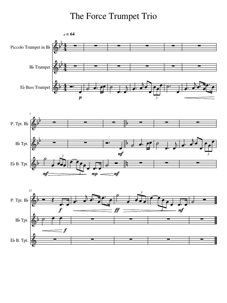 The Force Trumpet Trio Test | PDF