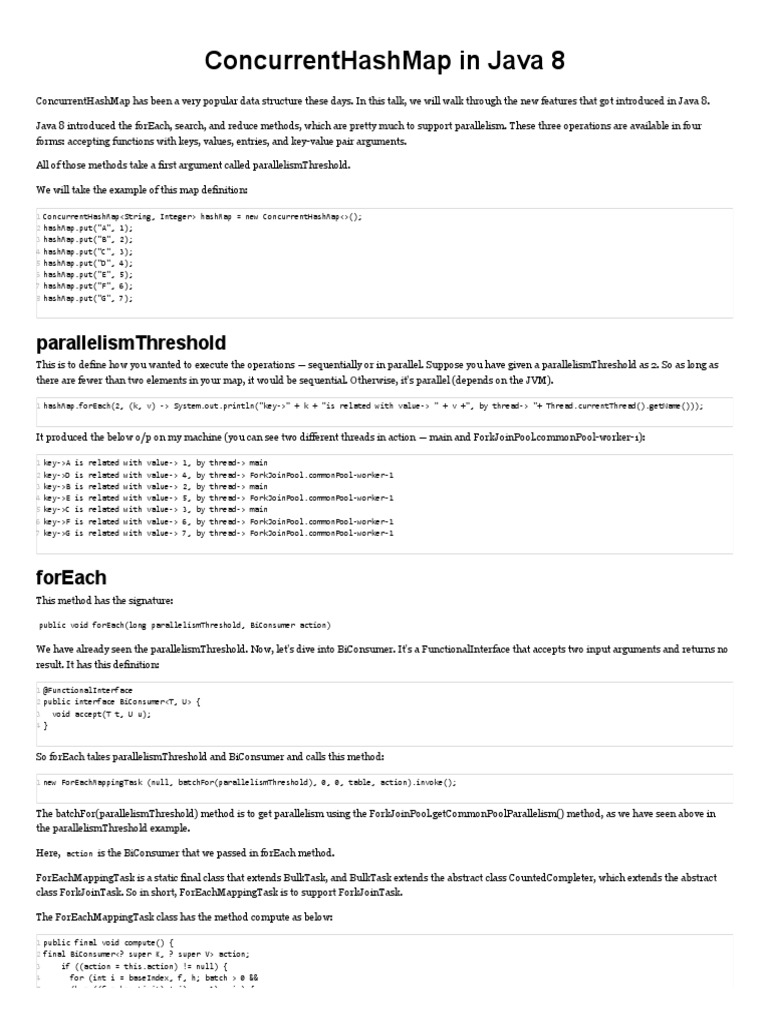 Concurrent Hashmap Pdf Method Computer Programming Parameter Computer Programming 