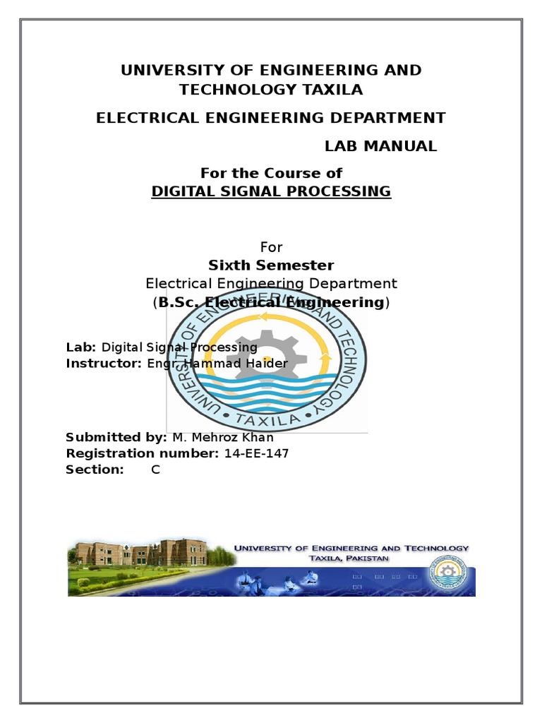University of Engineering and Technology Taxila Electrical Engineering ...