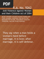 RA 9262 Presentation | PDF