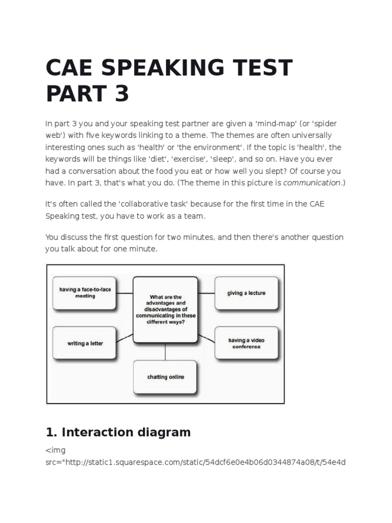 Cae Speaking Test Part 3 | PDF