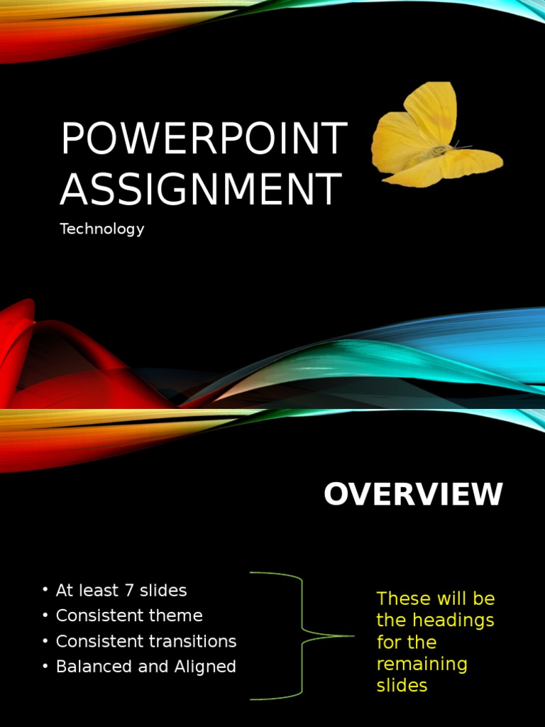 Powerpoint Assignment: Technology | PDF