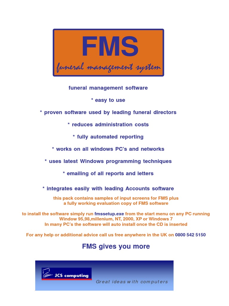 Funeral Management System: FMS Gives You More | PDF | Funeral ...