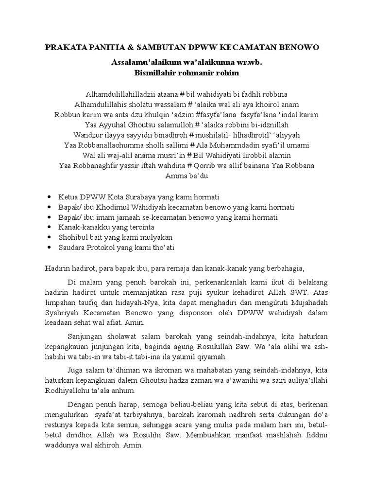 Prakata Panitia | PDF