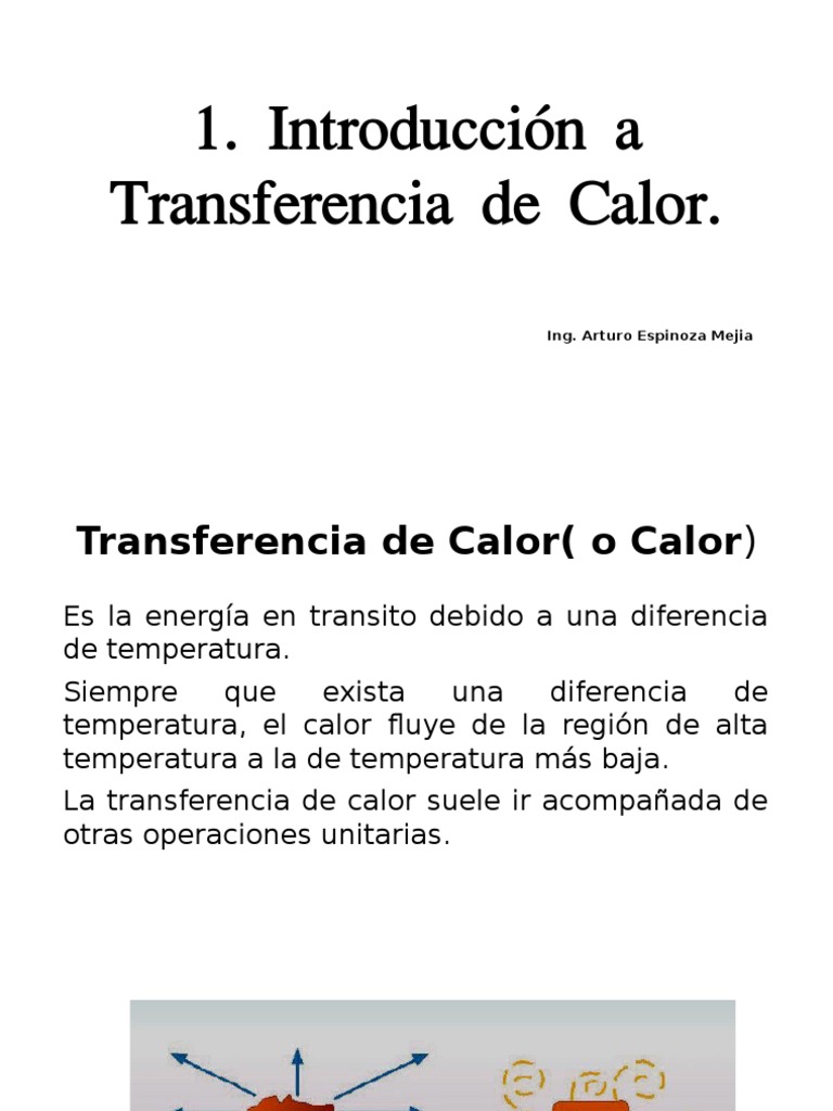 Introduccion A Transferencia de Calor | PDF | Convección | Conduccion ...