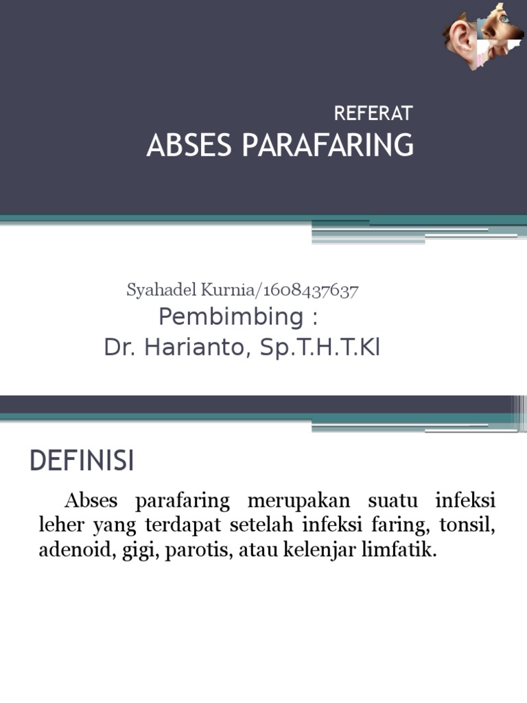 Referat Abses Parafaring Syahadel | PDF