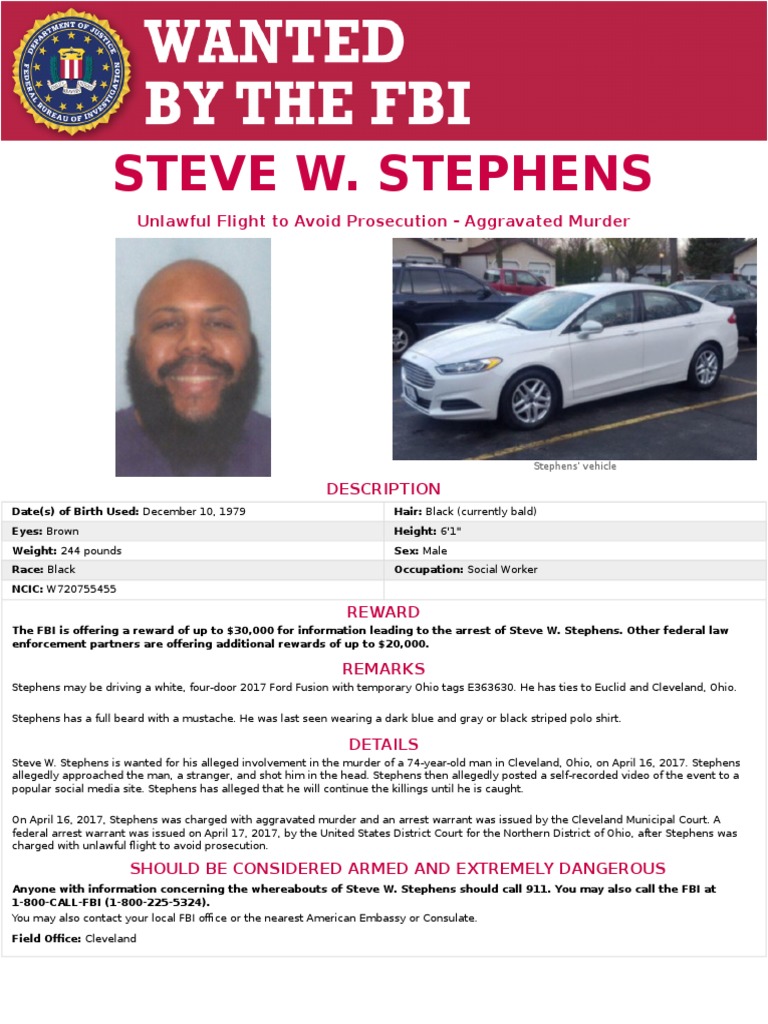 Stephens Wanted Flyer Poster | PDF