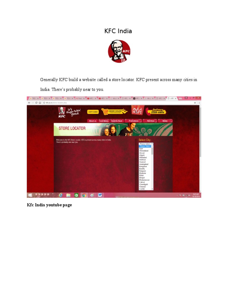 Strategical Brand Audit On KFC | PDF | World Food Programme | Facebook