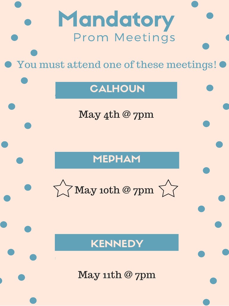 Mandatory Meeting Dates | PDF