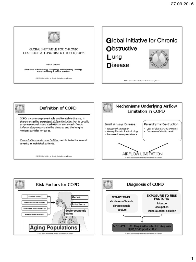 Copd Gold 2016 | PDF | Chronic Obstructive Pulmonary Disease | Lung