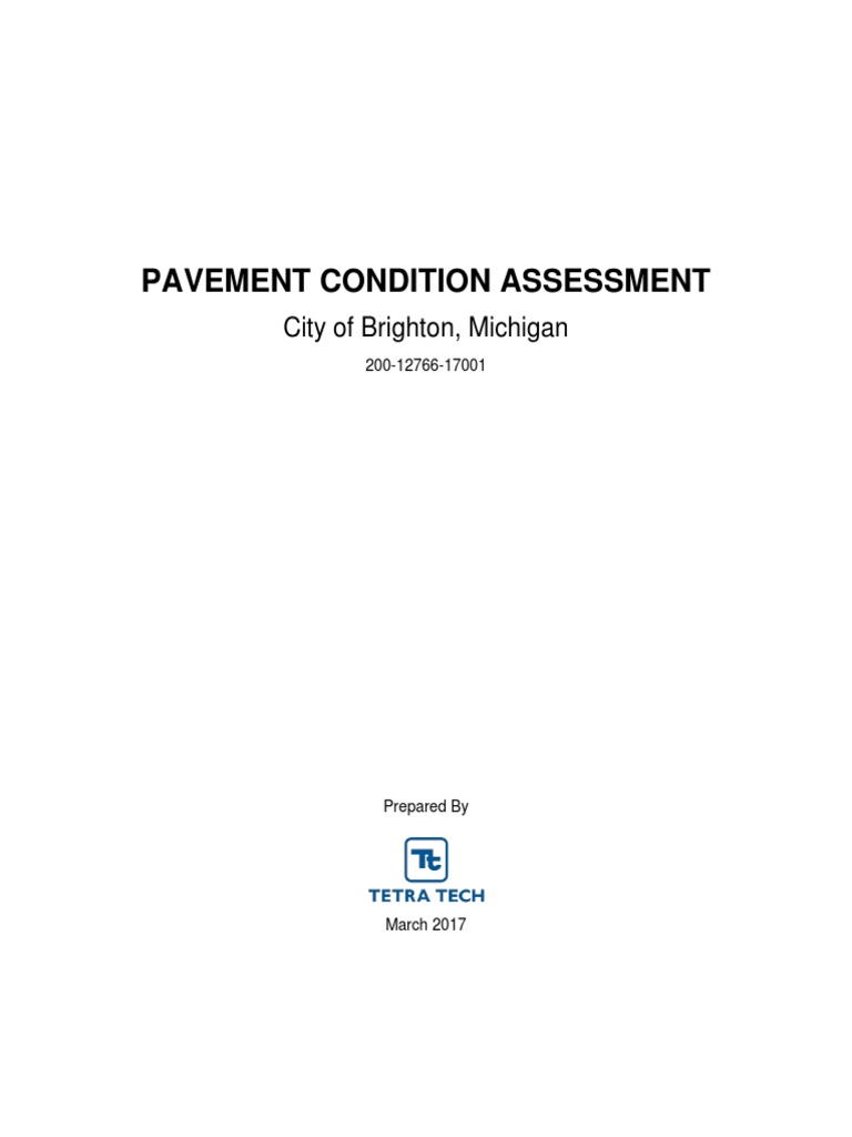 Pavement Condition Assessment 2017-03-07 Summary | PDF | Road Surface ...