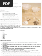 Sand and Salt Mixture Separation Guide | PDF