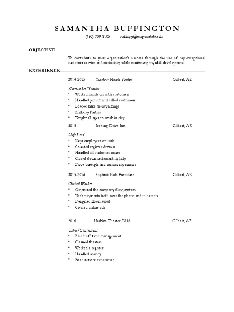 Resume Sam 2 | PDF