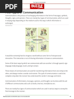 Four Types of Communication | PDF