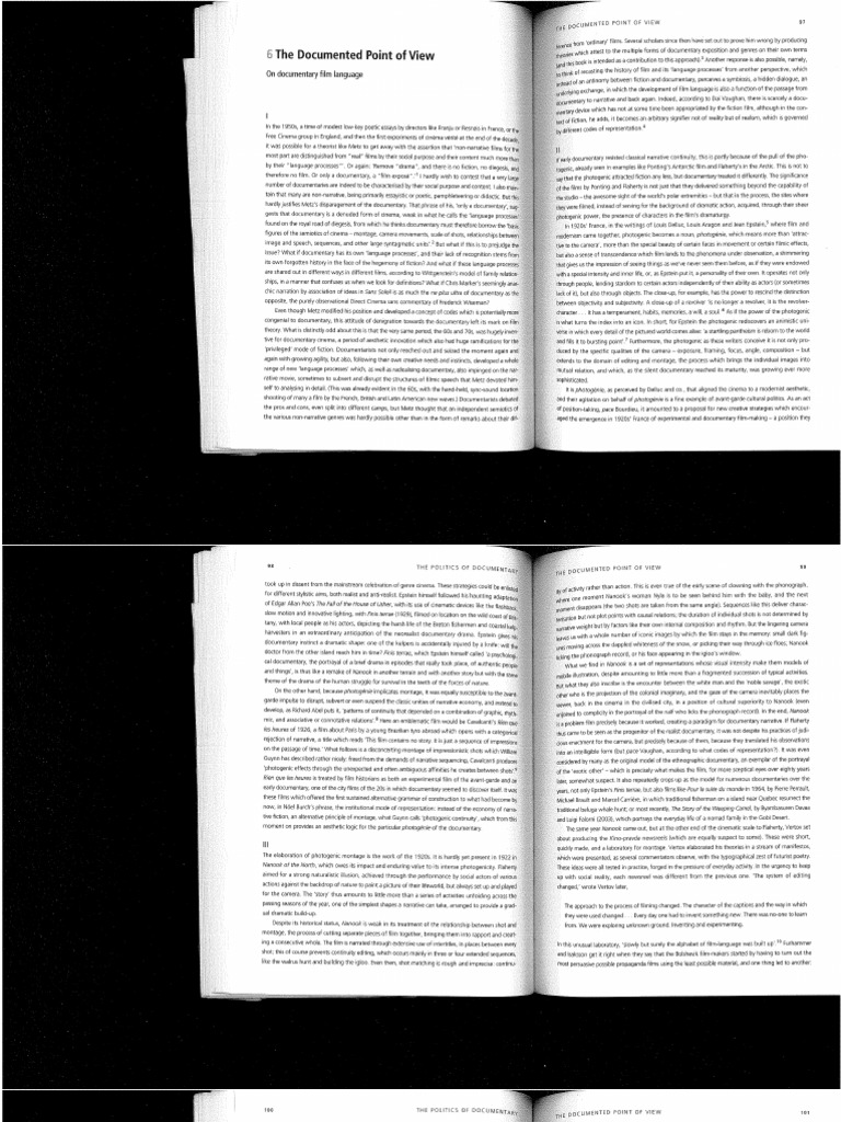 Chanan, Michael. Politics of Documentary | PDF