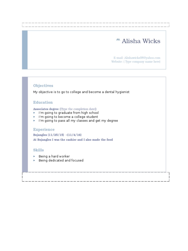Alisha Wicks Resume | PDF