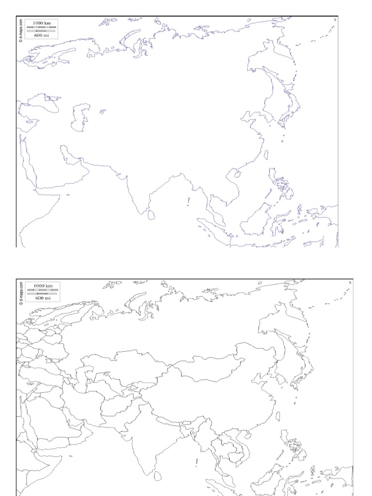 Slijepe Karte Azija