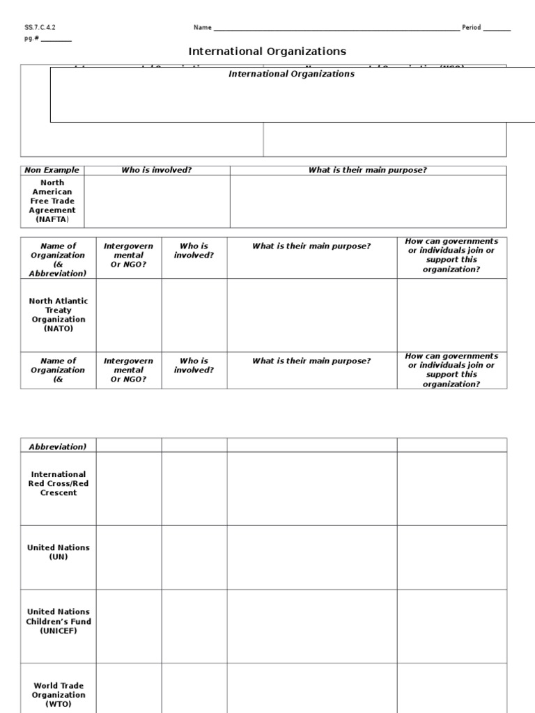 International Organization Notes | PDF