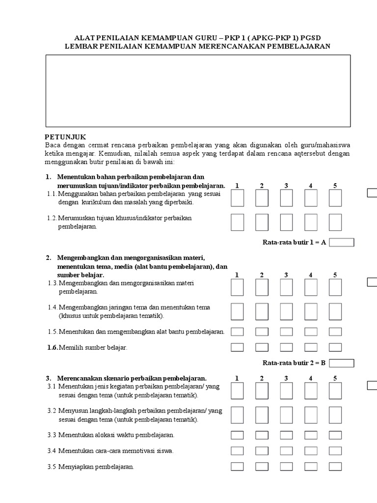 APKG 1 Dan 2 Siklus 1 | PDF