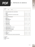 Escala de Cornell para La Depresion en Demencia | PDF | Depresión ...
