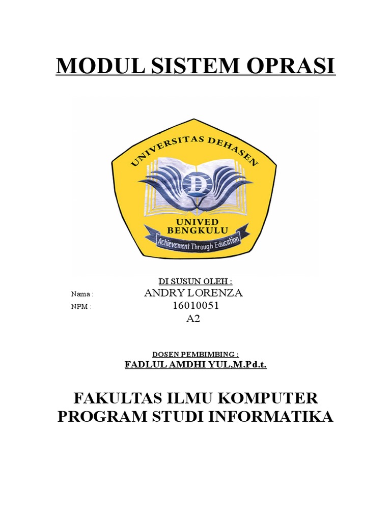 Modul Sistem Oprasi | PDF | Komputer