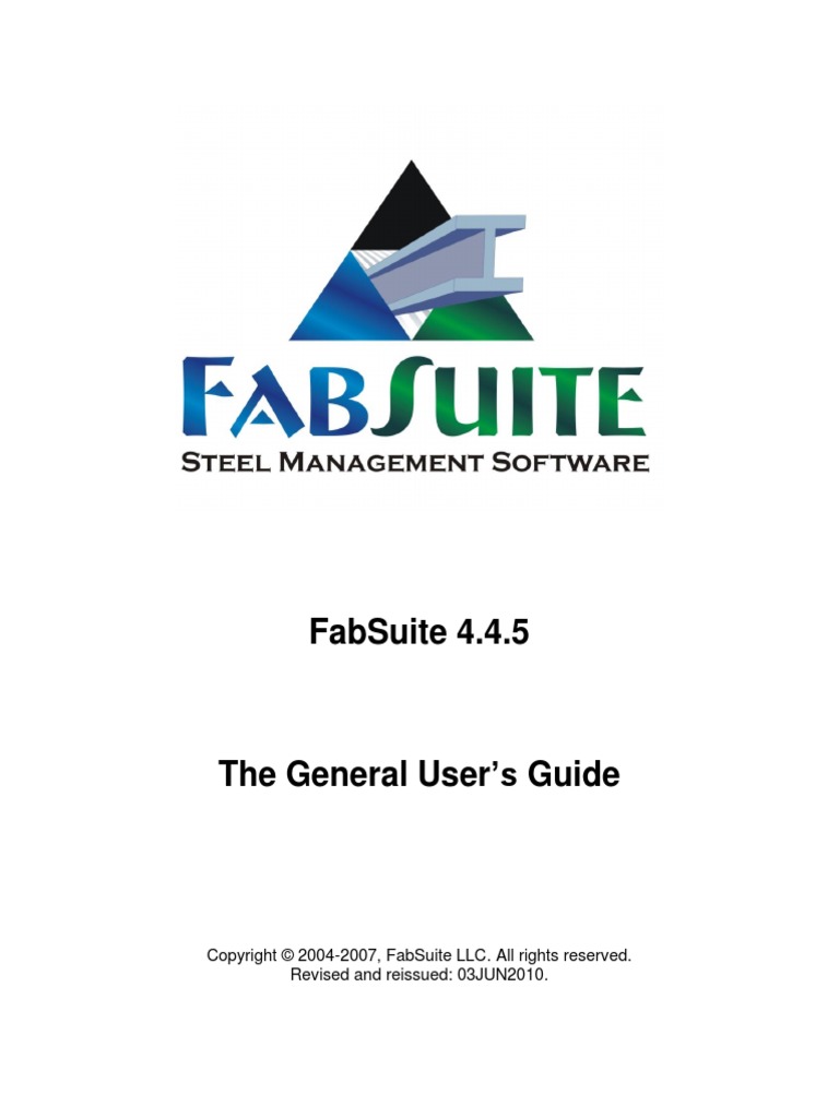 Manual Fabsuite PDF | PDF | Inventory | Application Software