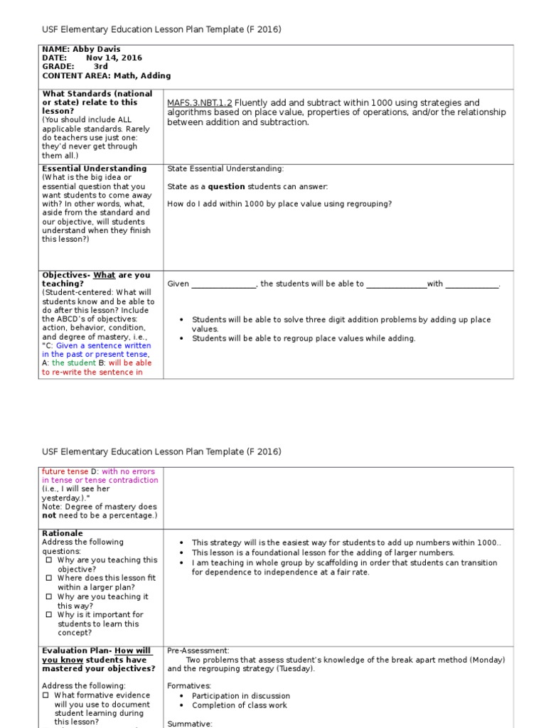 Connected Lesson Day 2 | PDF | Differentiated Instruction | Lesson Plan