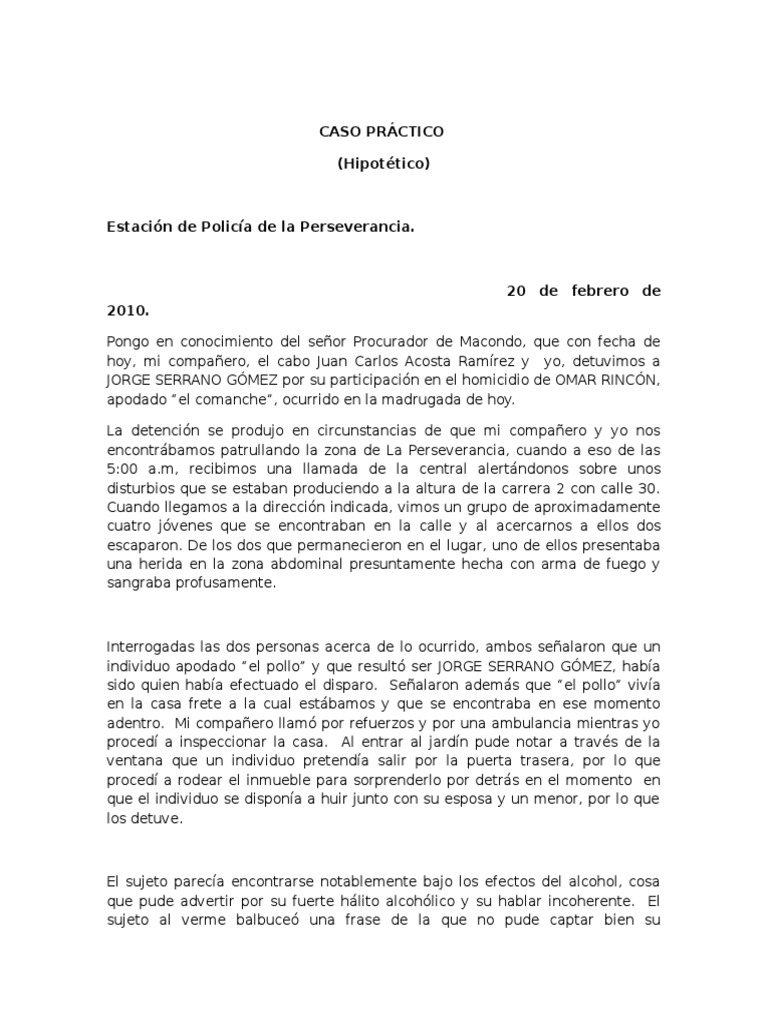 Parte Policial | PDF | Violencia | Agitación