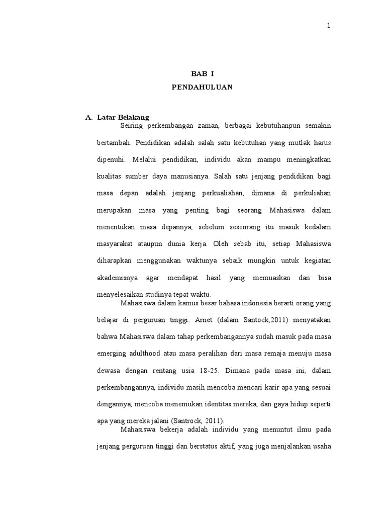 Motivasi Mahasiswa Kuliah Sambil Kerja | PDF