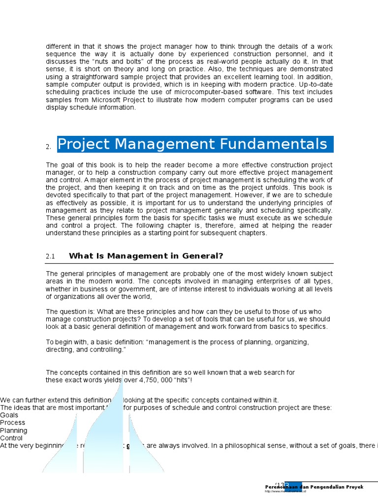 Project Management Fundamentals: What Is Management in General? | PDF ...