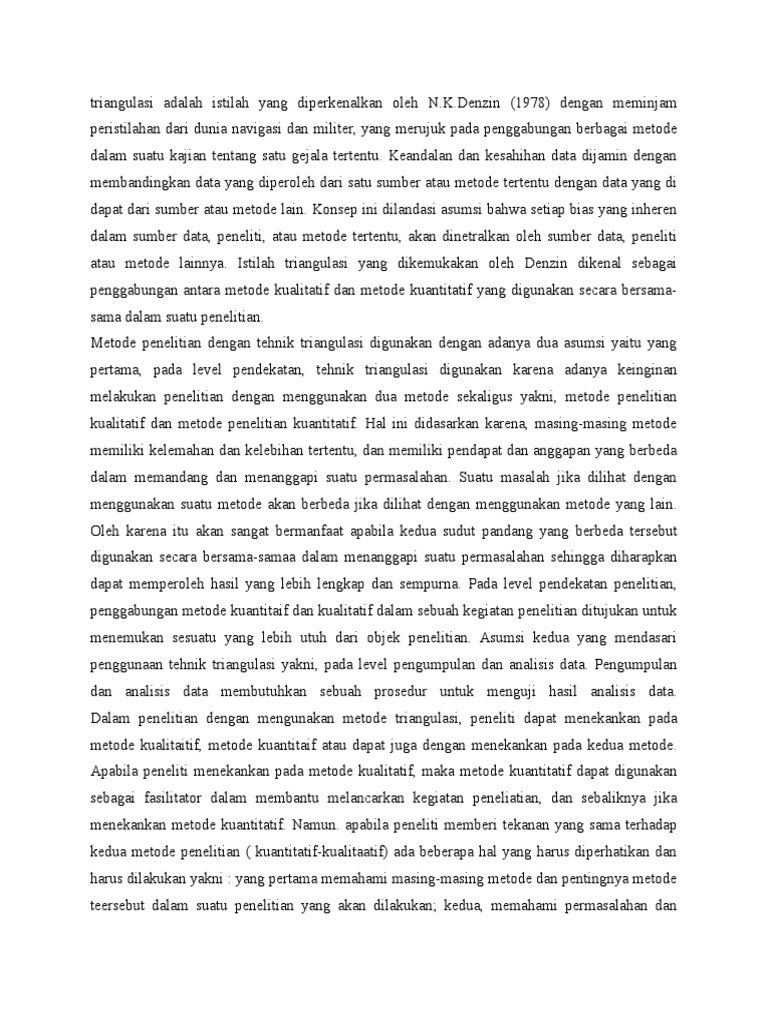 Triangulasi 1 | PDF